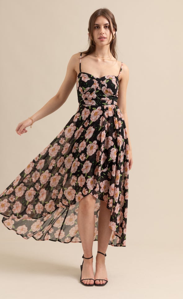 Chiffon Sweetheart Fishtail Dress | Pagani