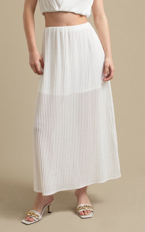 Crochet Lace Maxi Skirt Pagani